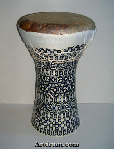 Mother of Pearl Ceramic Doumbeks with Decorative Finish-Satisfaction ...